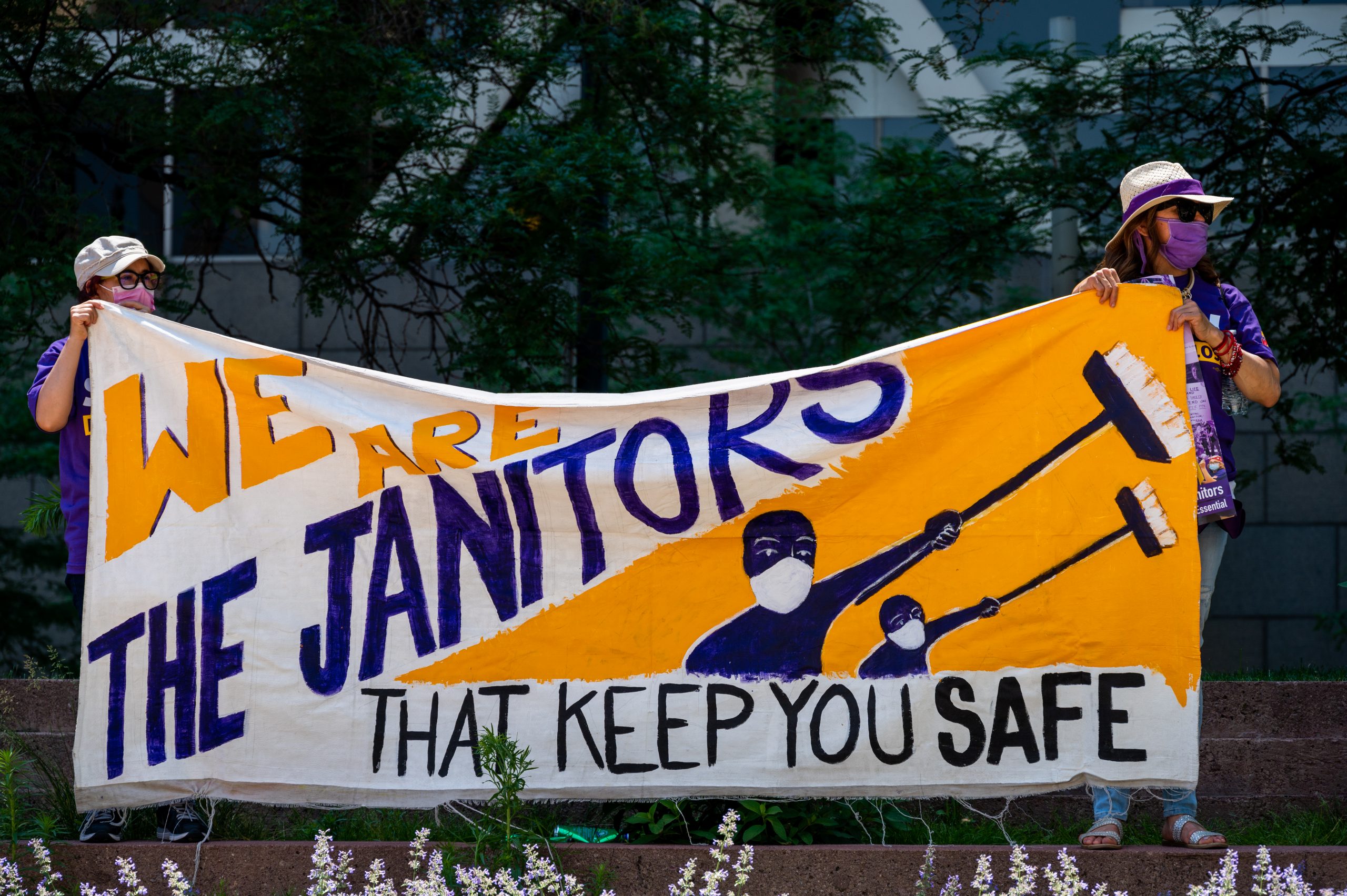 Justice for Janitors Day in Denver, 2021 - SEIU Local 105
